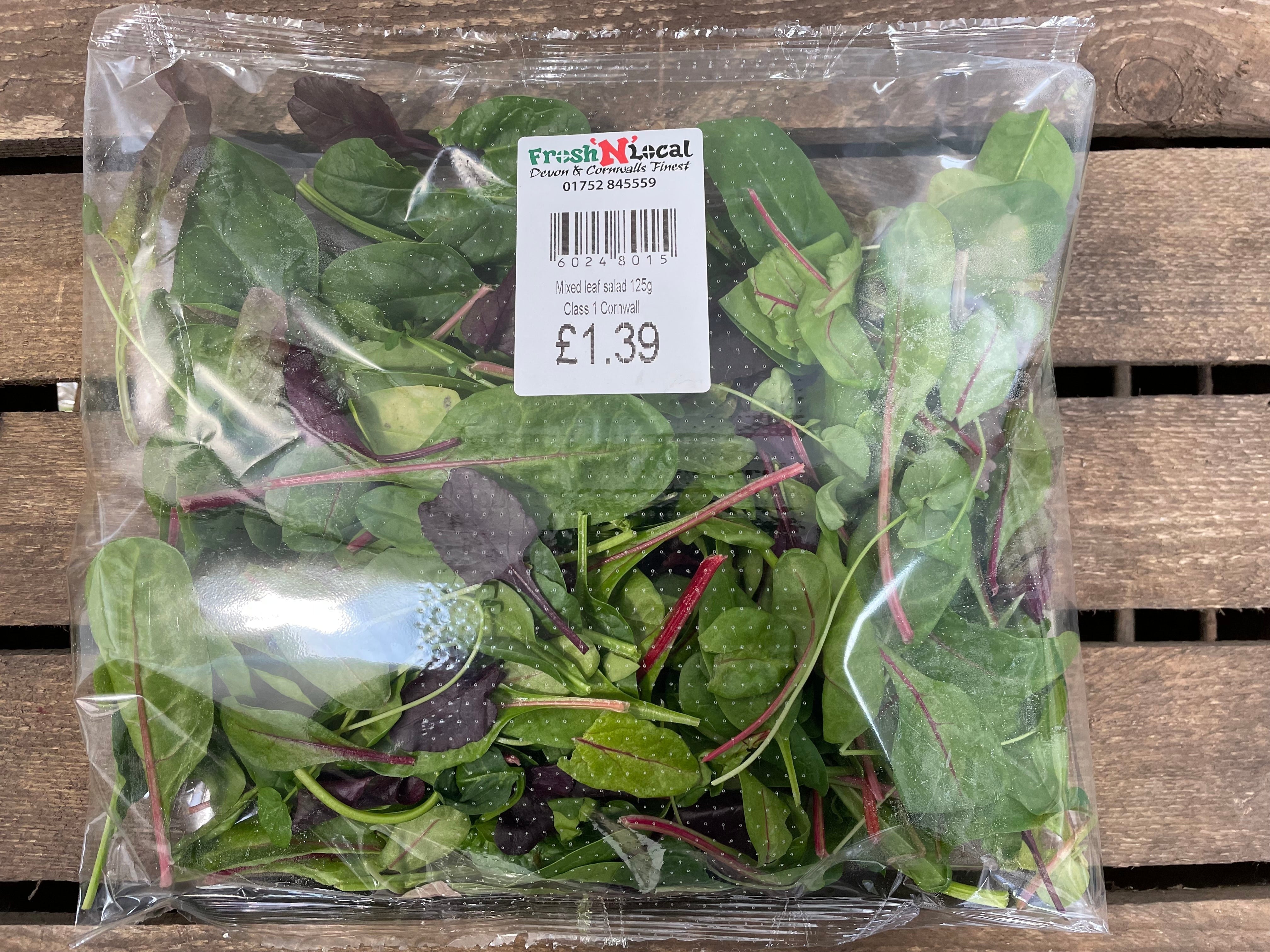 SALAD - Mixed leaf salad 125g (RRP £1.39) – Fresh and Local UK